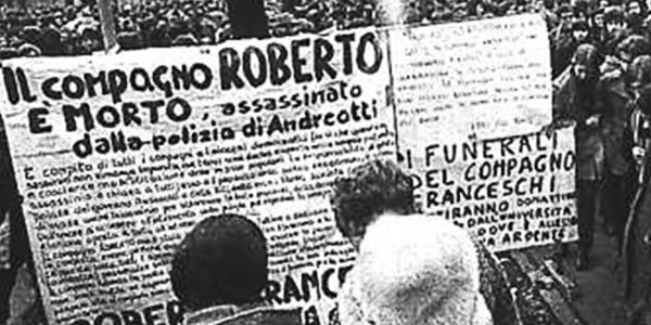 Gli anni spezzati: la morte di Roberto Franceschi per mano dello Stato