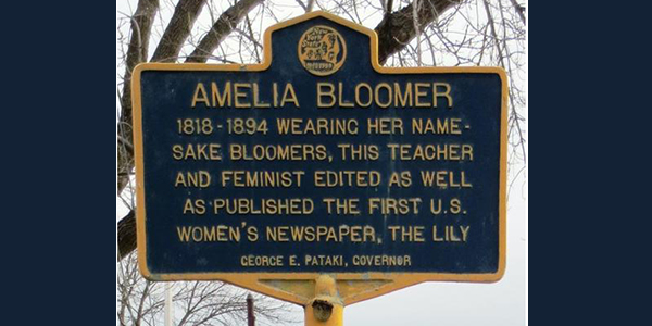 Attiviste e pioniere della carta stampata negli Usa. Amelia Jenks Bloomer